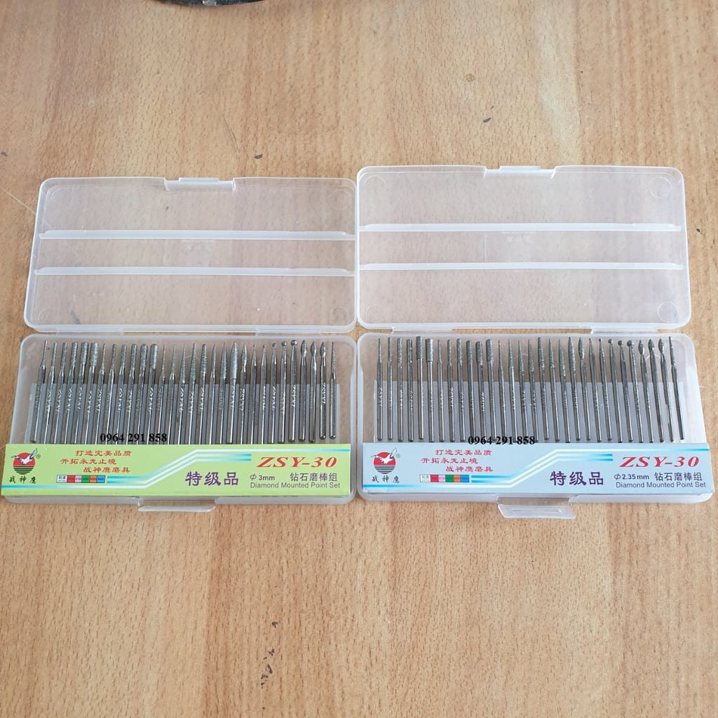 Bộ Mài Kim Cương 30 Chi Tiết ,Mũi Khắc Kim Cương ,Mũi Mài Kim Cương Siêu Chắc Siêu Cứng Cao Cấp ...